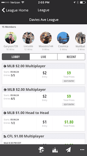 DraftKings - Leagues