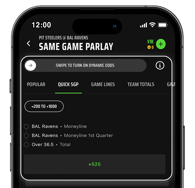 Same Game Parlay | DraftKings Sportsbook