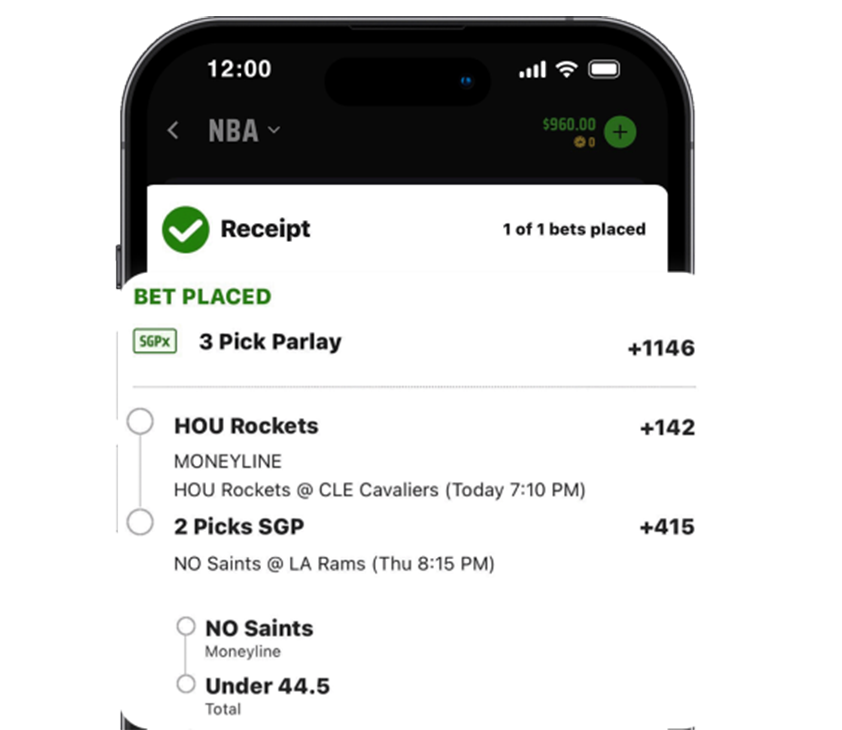 Same Game Parlay | DraftKings Sportsbook